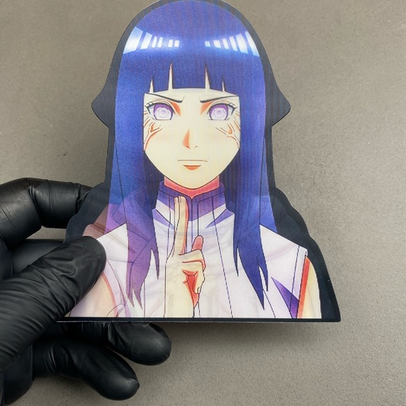 Other | Naruto Shippuden Hinata 3d Lenticular Motion Car Sticker Decal ...
